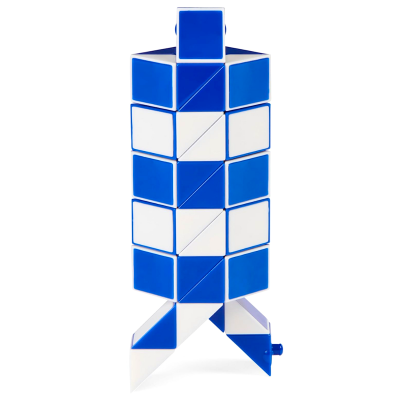 Rubik's Connector Snake Cube 2-Pack Blue & White → MasterCubeStore