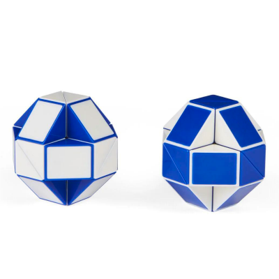 Rubik's Connector Snake Cube 2-Pack Blue & White → MasterCubeStore