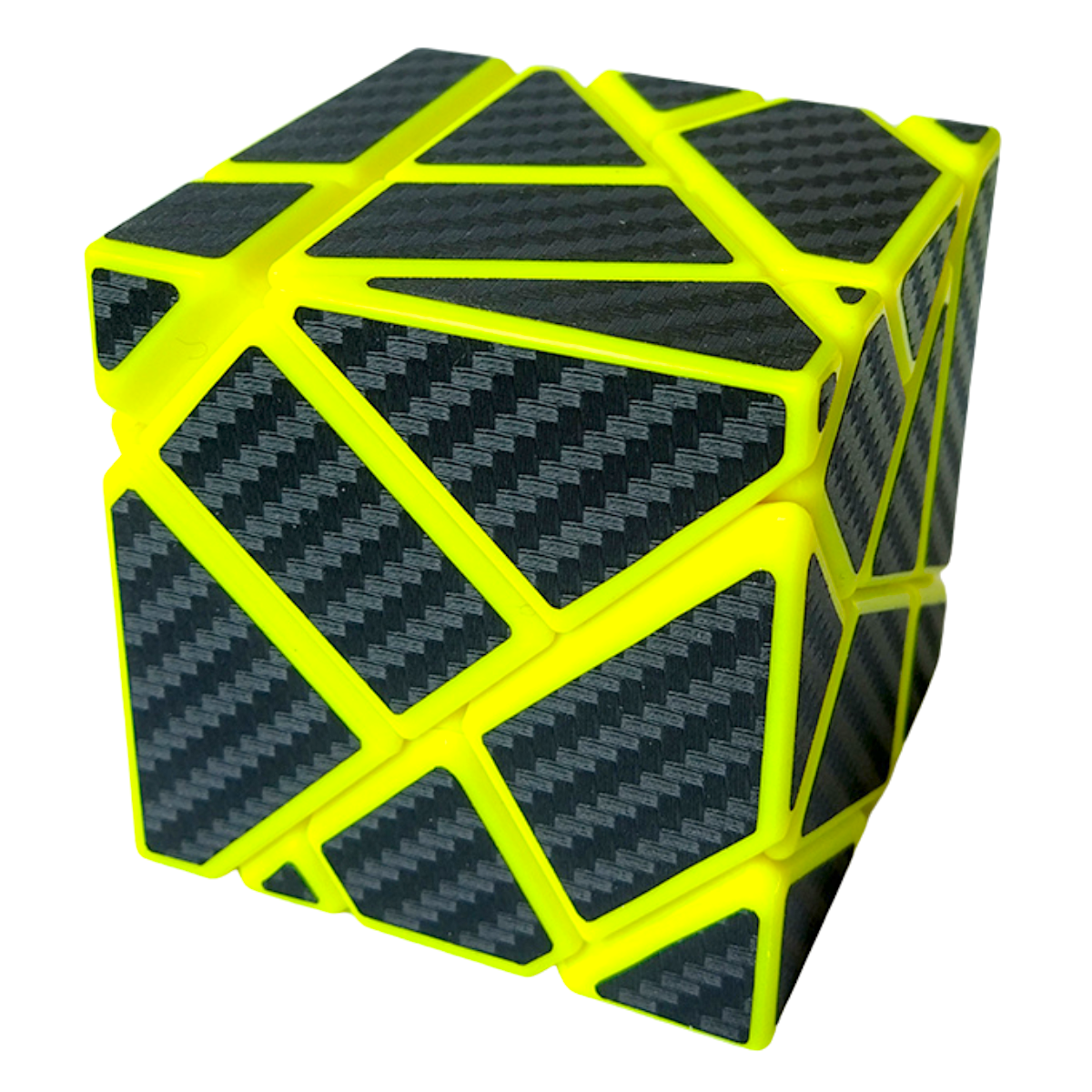 Ninja Ghost Cube Yellow (Carbon Stickers) → MasterCubeStore